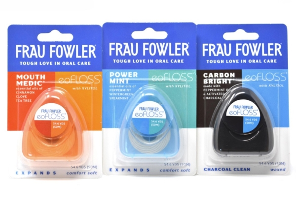 Carbon Bright eoFLOSS- waxed, woven,dental floss with activated charcoal